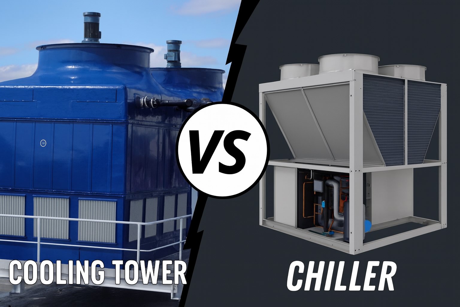 Cooling Tower/Adiabatic Cooler vs Chiller: Which is Cheaper for Process ...